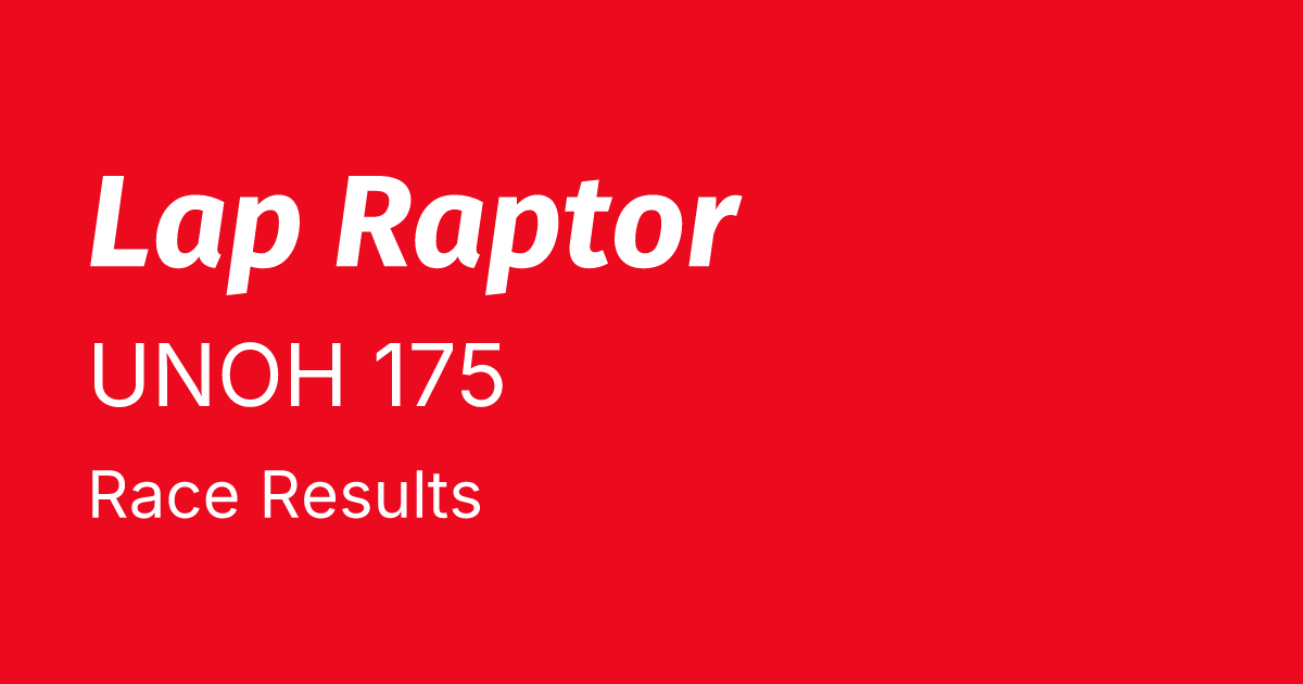 Stats Results 2017 Craftsman Trucks UNOH 175 New Hampshire Motor